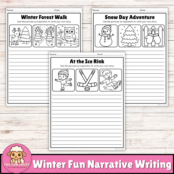 Winter Fun Narrative Writing | Winter Break & Snow Day Writing ...