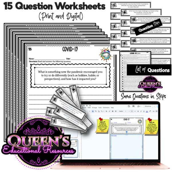 COVID-19 Pandemic Activities | Covid-19 Scenarios | Coping Skills | SEL ...