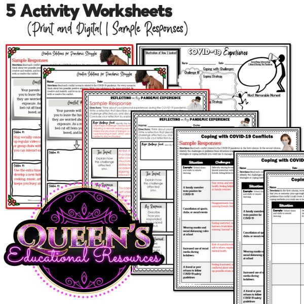 COVID-19 Pandemic Activities | Covid-19 Scenarios | Coping Skills | SEL ...
