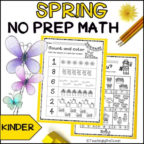 Kindergarten Math NO PREP Spring - Made By Teachers