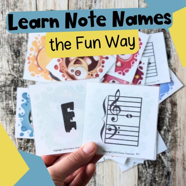 Monster Memory Board Game - Note names bass F to treble G - Music ...