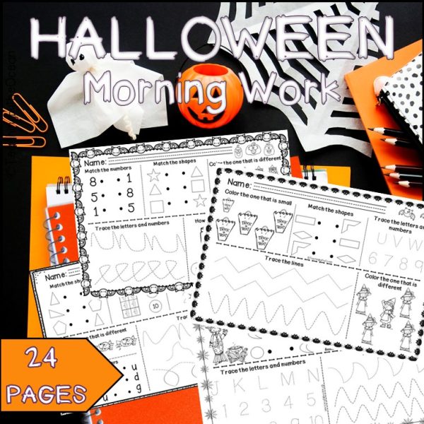 Halloween Morning Work for Kindergarten & Special Education | Made By ...