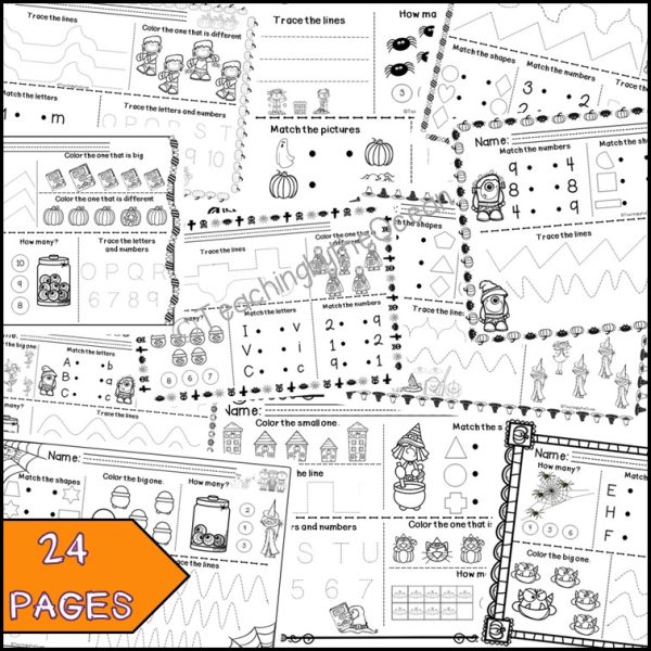 Halloween Morning Work for Kindergarten & Special Education | Made By ...