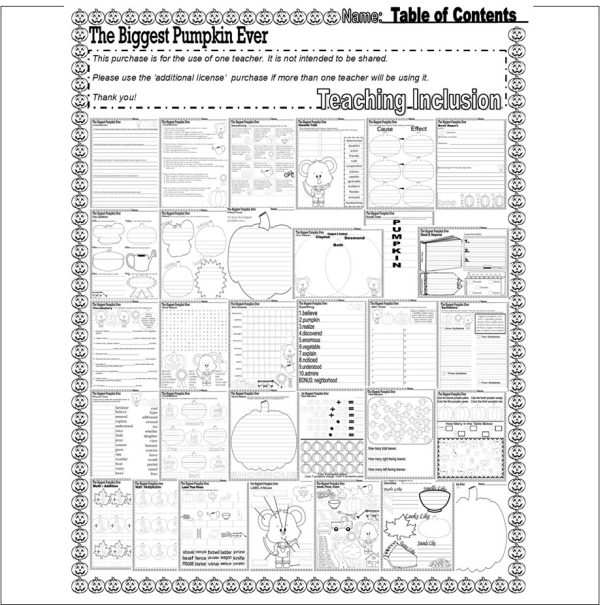 The Biggest Pumpkin Ever Halloween Read Aloud Book Companion ...