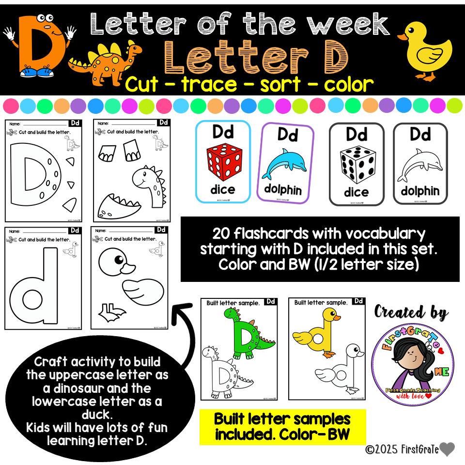 Letra de la semana. Letra D / Letter of the week Spanish: Letter D ...