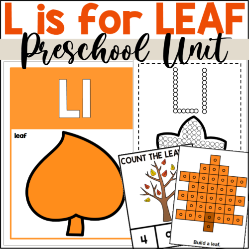 L is for Leaf Preschool Unit | Made By Teachers