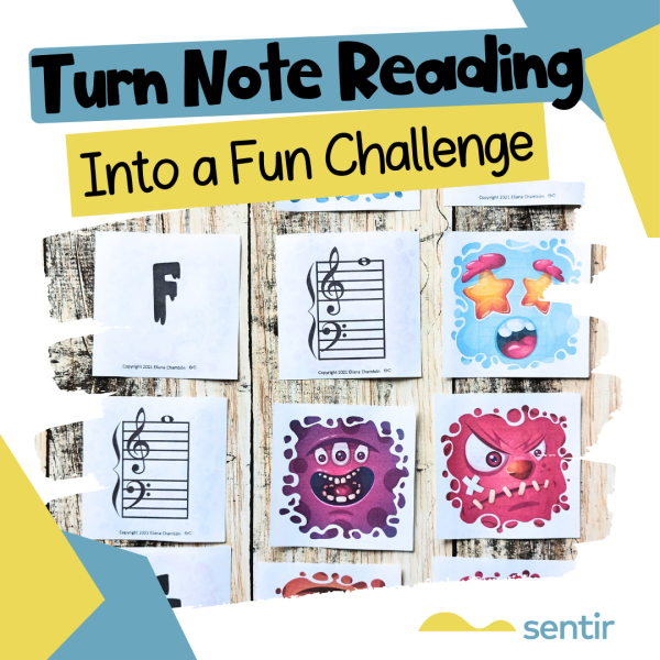 Monster Memory – Treble Clef C Position Note Naming | Printable Music ...