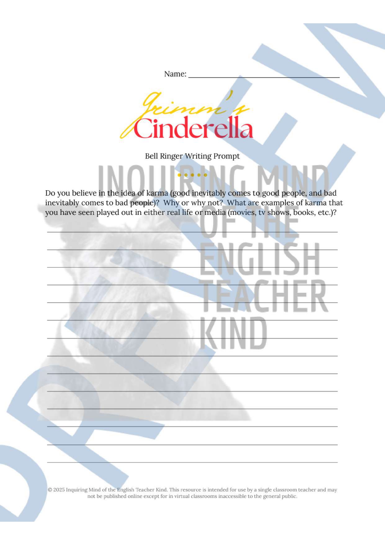 "Cinderella" Close Reading Analysis Worksheet and Emergency Sub Plans ...