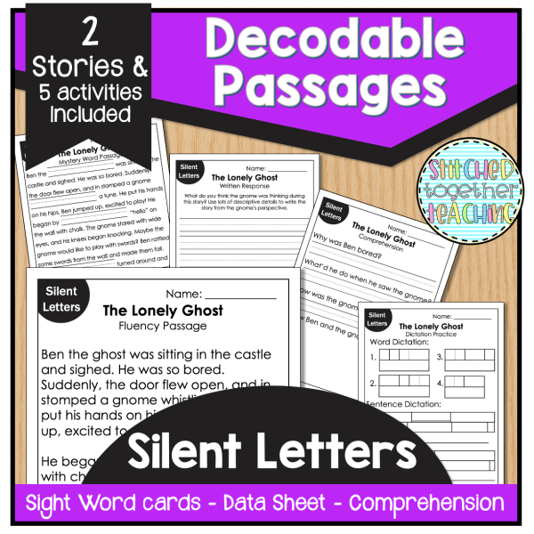 Silent Letters Decodable Reading Passages for Orton Gillingham and ...