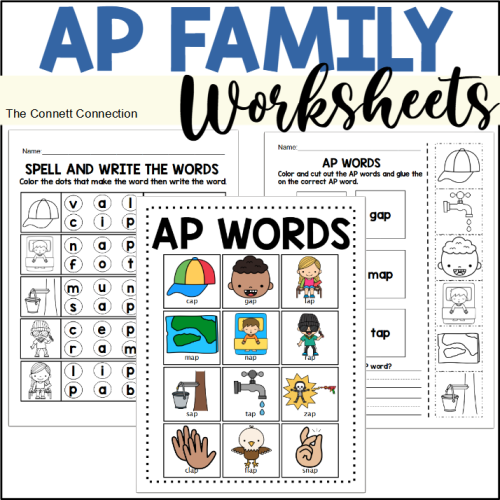 AP Word Family No Prep Worksheets | Made By Teachers