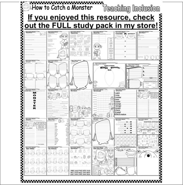 How to Catch a Monster Reading Quiz Test & Story Sequencing Halloween ...