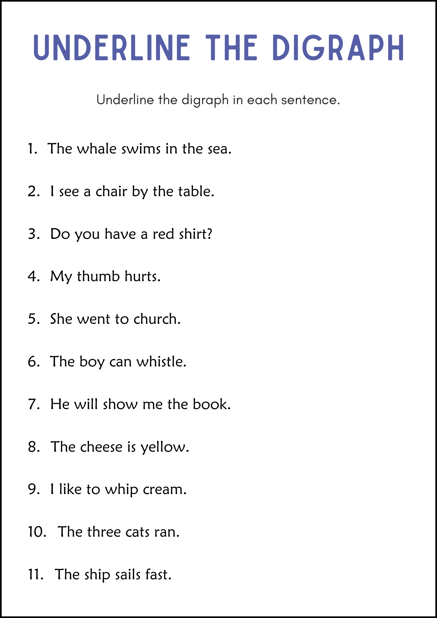 CH, SH, TH, WH Consonant Digraphs worksheets - Beginning and Ending ...