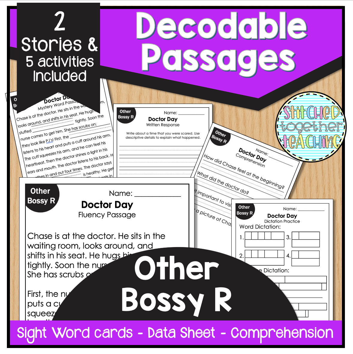 Trigraph DGE Decodable Reading Passages with Phonics Support Orton ...