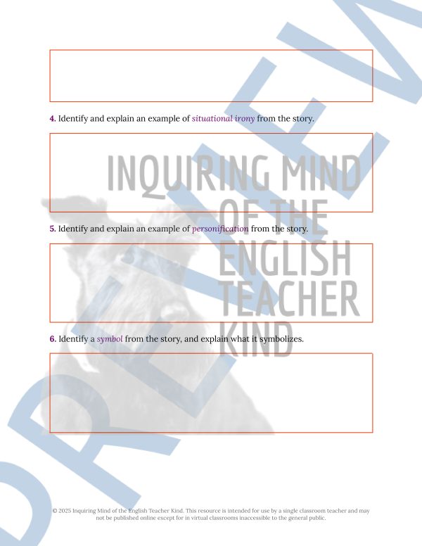 "The Juniper Tree" Literary Elements Activity (Grimm's Fairy Tale ...