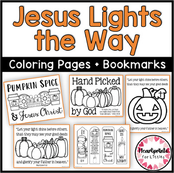 Jesus Lights the Way Pumpkin Fall Bible Activities, Pumpkin Light Craft ...