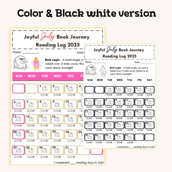 Editable Monthly (July, August, September) Reading Log Coloring Page ...