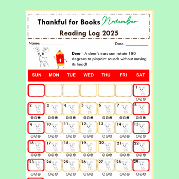 Editable Monthly (Oct, November, December) Reading Log animal Coloring ...