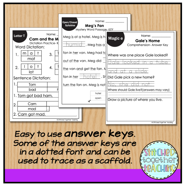 CH Digraph K and SH sounds Decodable Reading Passages- Orton Gillingham ...