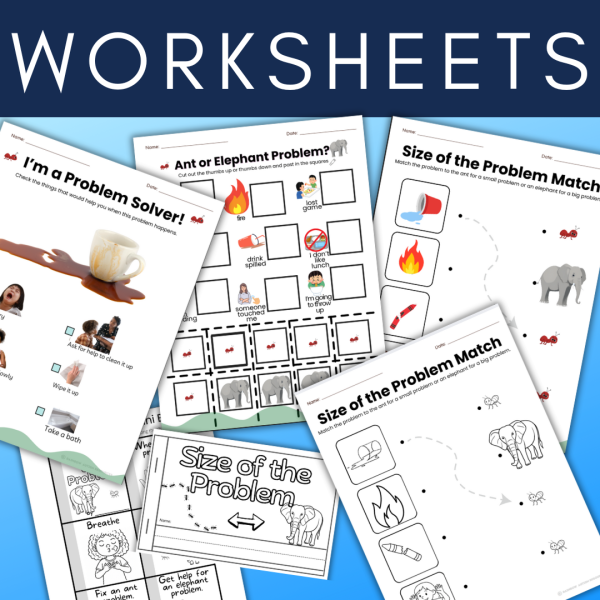 Size of the Problem SEL Bundle for PreK–3rd: Worksheets Social Story ...