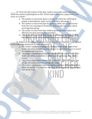 "At Christmas Time" by Anton Chekhov Analysis Worksheet | World ...