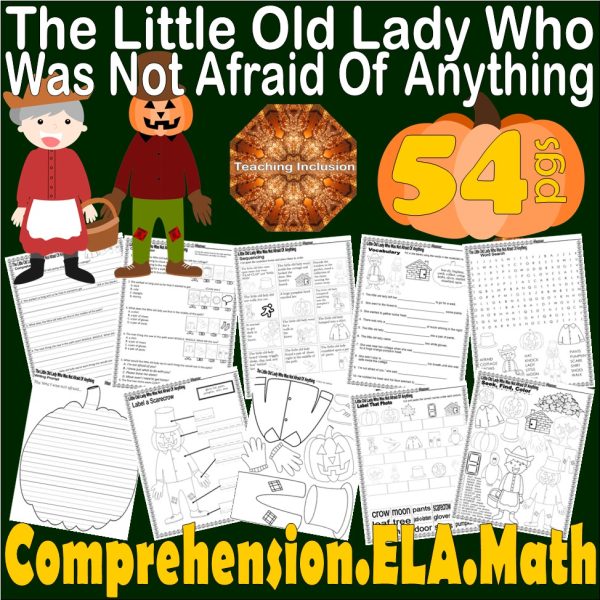 Little Old Lady Who Was Not Afraid of Anything Book Study Companion ...