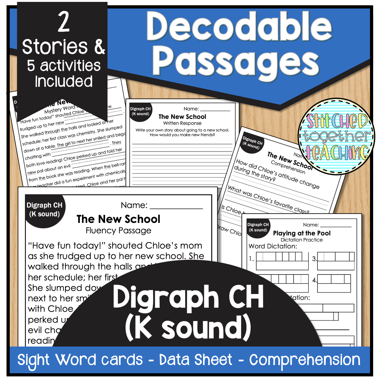Digraph PH Decodable Reading Passages and Worksheets for Orton ...