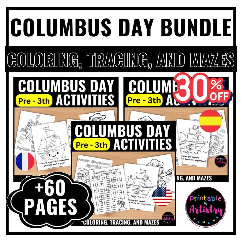 Christopher Columbus Day Activities Pack | Columbus Day Coloring page ...