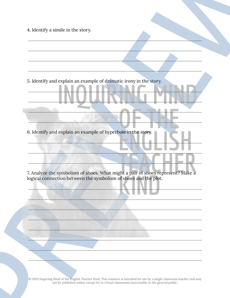 "The Elves and the Shoemaker" Literary Analysis Worksheet | Grimm's ...