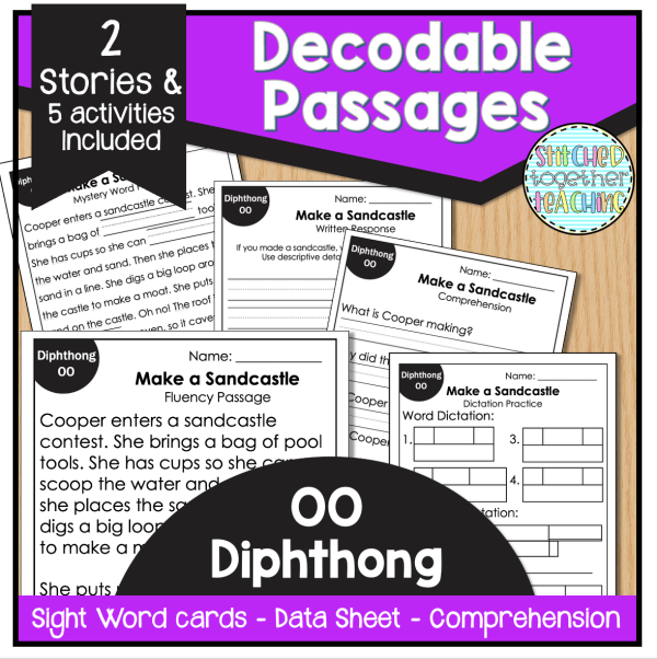 Diphthong OO Decodable Reading Passages for Orton Gillingham and SOR ...
