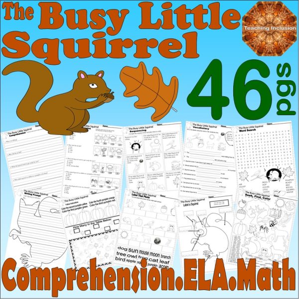 The Busy Little Squirrel Fall Read Aloud Book Companion Reading ...