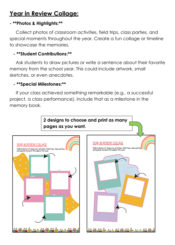 Goodbye Student-Teacher Memory Book Thank you gift Goodbye gift book ...
