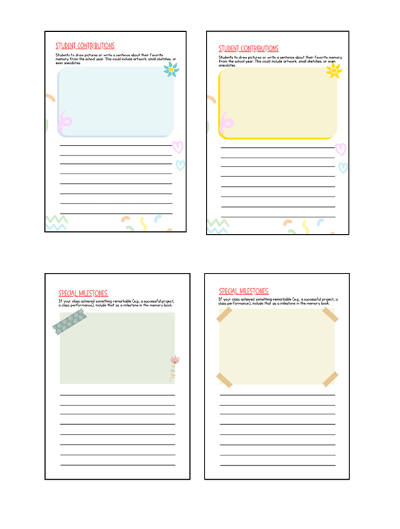 Goodbye Student-Teacher Memory Book Thank you gift Goodbye gift book ...