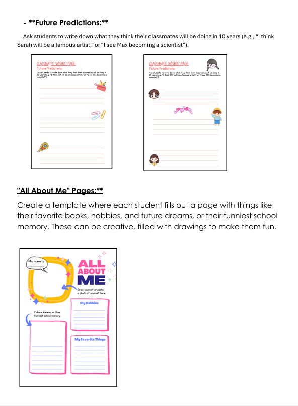 Goodbye Student-Teacher Memory Book Thank you gift Goodbye gift book ...