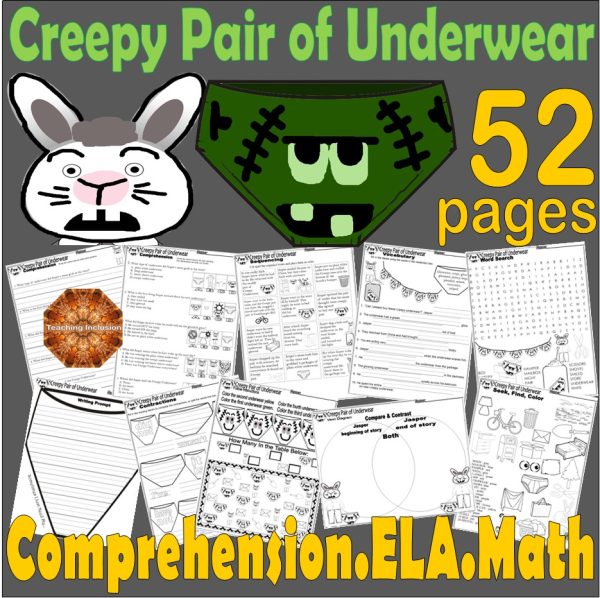 Creepy Pair of Underwear Read Aloud Book Companion Comprehension ...