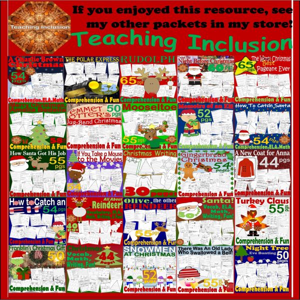 How to Catch Santa Christmas Reading Quiz Tests & Story Sequencing ...
