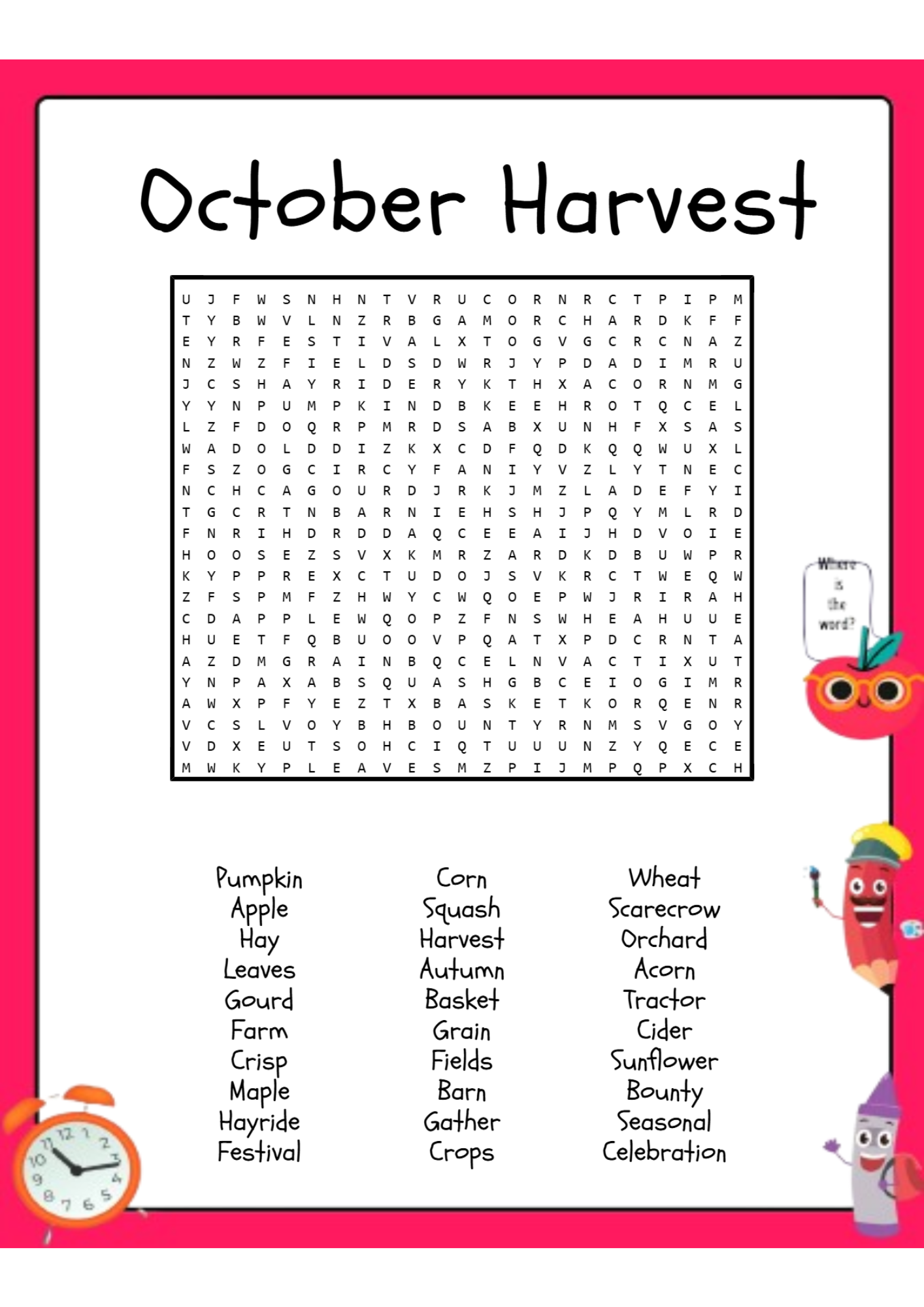 Spanish Black Cat Witch Word Search Puzzle Activity Worksheet | Made By ...