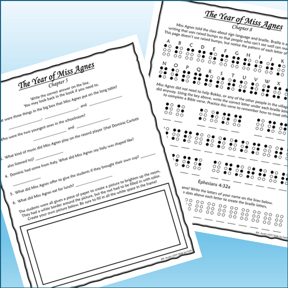 The Year of Miss Agnes Novel Study - Made By Teachers