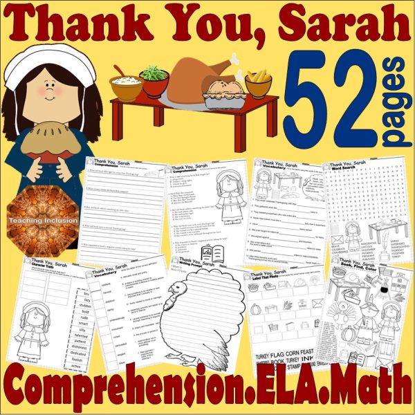 Thank You, Sarah Hale Thanksgiving Read Aloud Book Companion ...
