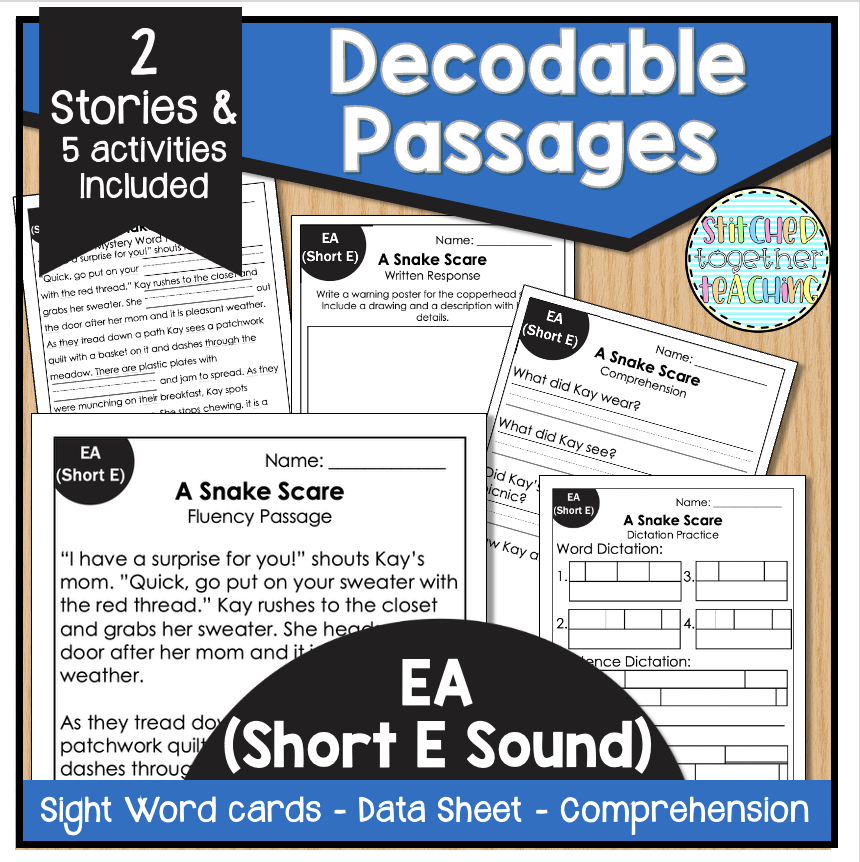 Vowel Team OO Short U Sound Decodable Reading Passages using Orton ...