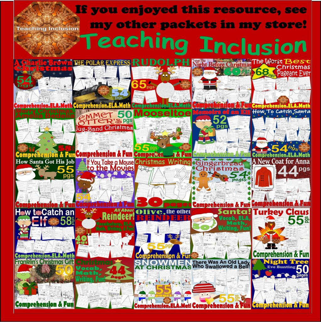 How to Catch an Elf Christmas Read Aloud Book Study Companion Reading ...