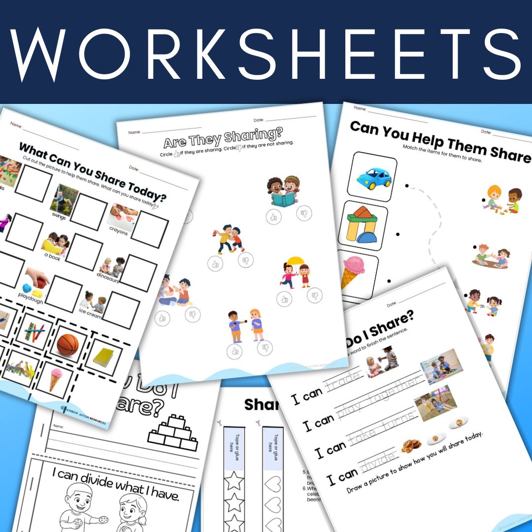 Sharing SEL Bundle for PreK–3rd Autism Social Skills "I Can Share ...