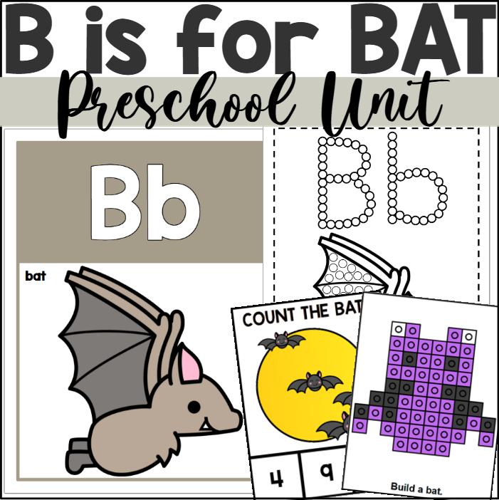 B is for Bat Preschool Unit | Made By Teachers
