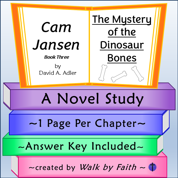 Cam Jansen The Mystery of the Dinosaur Bones Novel Study - Made By Teachers