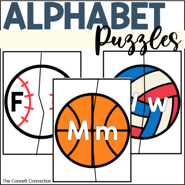 Sports Alphabet and Number Flash Cards and Puzzles | Made By Teachers