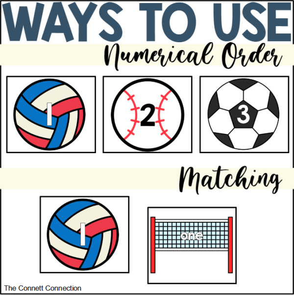 Sports Alphabet and Number Flash Cards and Puzzles | Made By Teachers