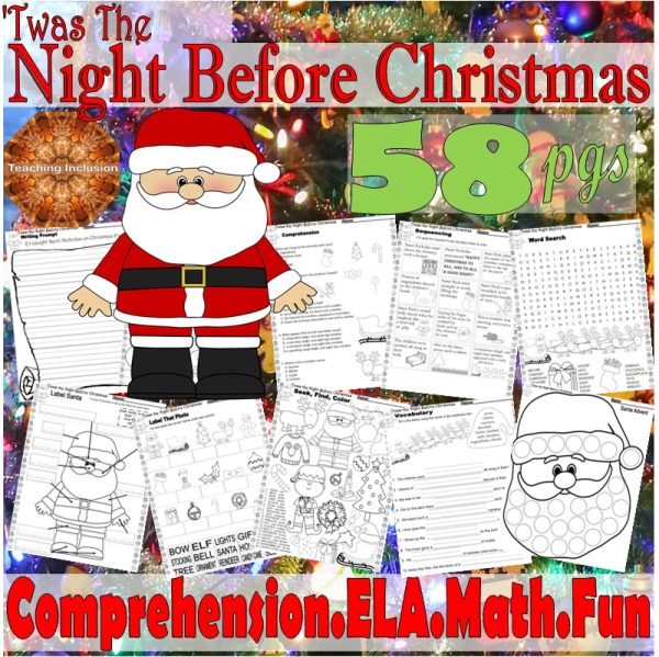 ‘Twas the Night Before Christmas Read Aloud Book Study Companion ...