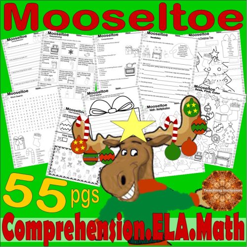 Mooseltoe Christmas Read Aloud Book Study Companion Reading ...