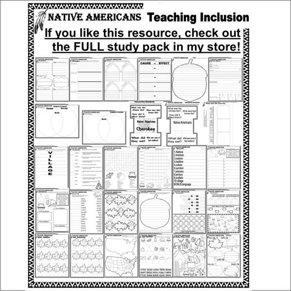 Native American Indigenous First People Word Search Spelling ELA ...