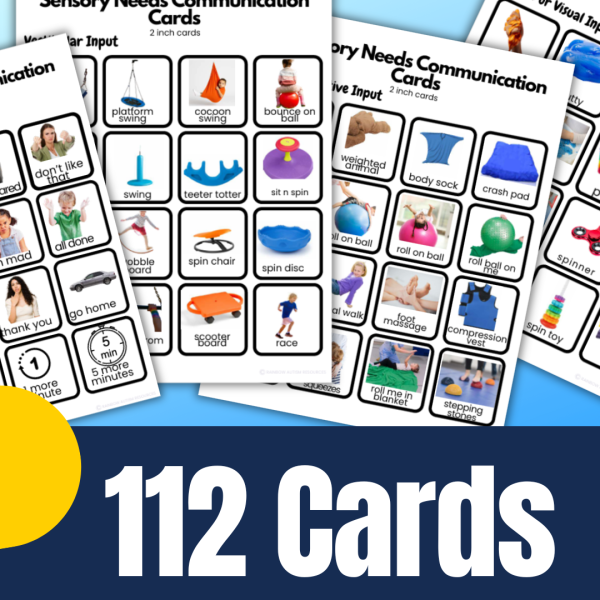 Sensory PECS Style Communication Cards Autism Visuals for Sensory ...
