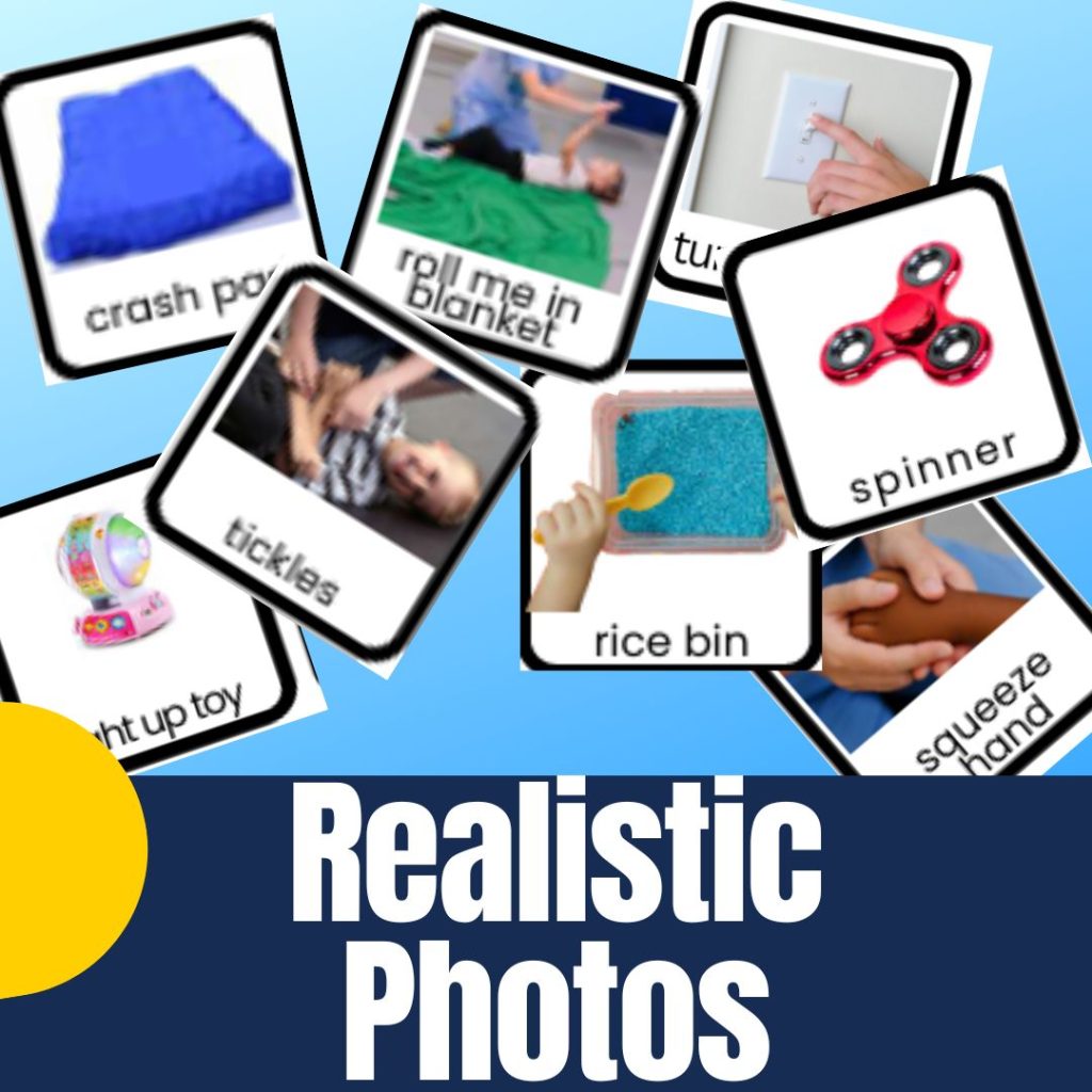 Sensory PECS Style Communication Cards Autism Visuals for Sensory ...